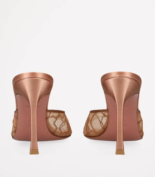 Amina Muaddi Alexa 95 Lace Mules