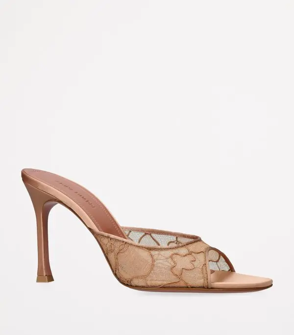 Amina Muaddi Alexa 95 Lace Mules