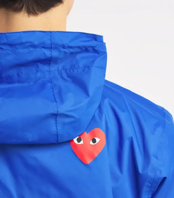Play Comme Des Garcon X K-way Nylon Jacket - Blue