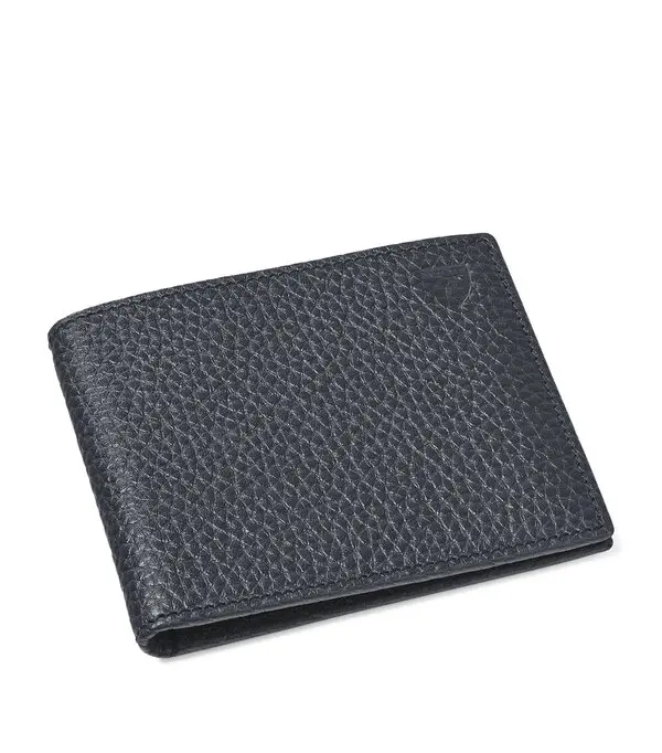 ASPINAL OF LONDON Leather Classic Bifold Wallet - Navy