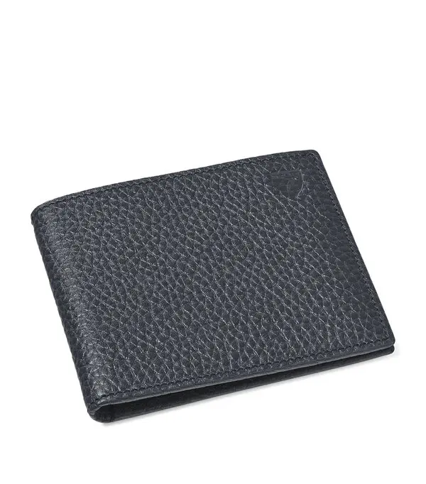 ASPINAL OF LONDON Leather Classic Bifold Wallet - Navy