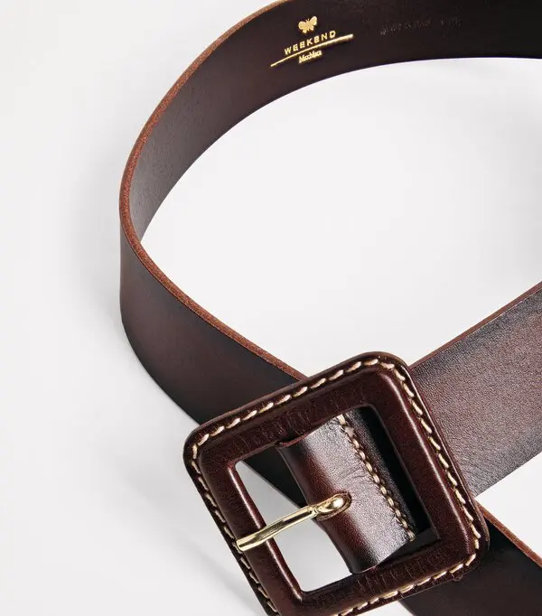 Max Mara Leather Buckle Belt