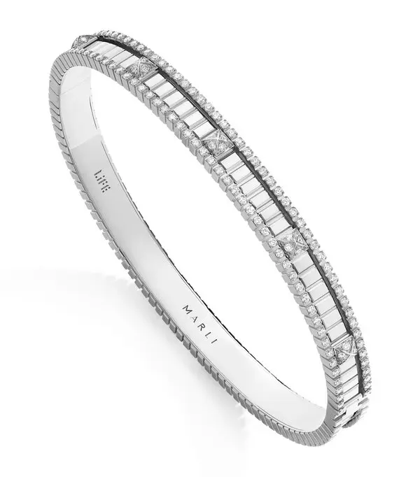 MARLI NEW YORK Life Diamond Bangle - White