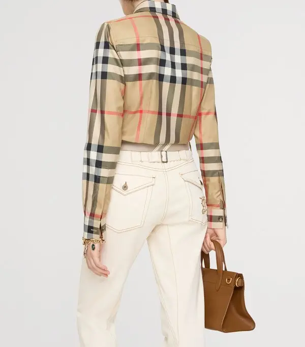 Burberry Cotton Check Shirt - Beige