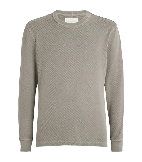 Citizens Of Humanity Cotton Waffle-knit Sweatshirt - Beige