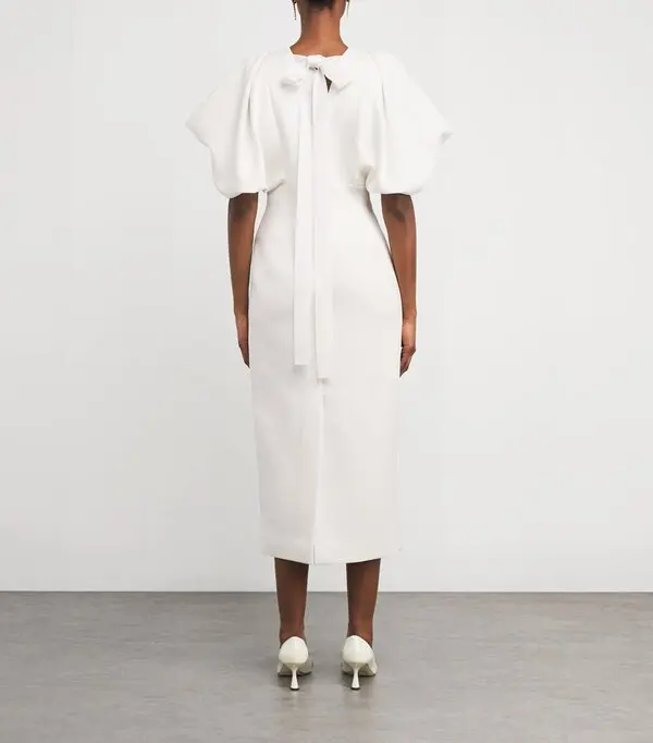 ROKSANDA Calita Midi Dress With Bow Tie