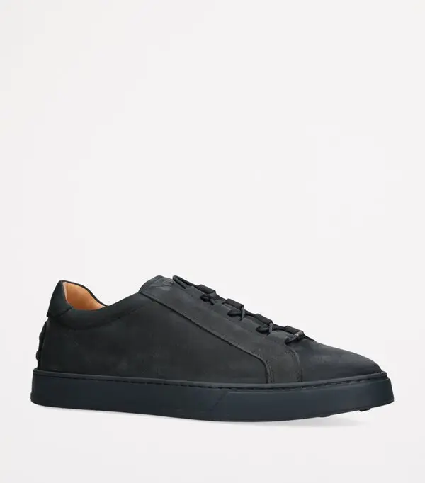 TOD'S Leather Cassetta Sneakers - Blue
