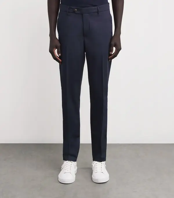 Pal Zileri Cotton Stretch Slim-fit Chinos - Navy
