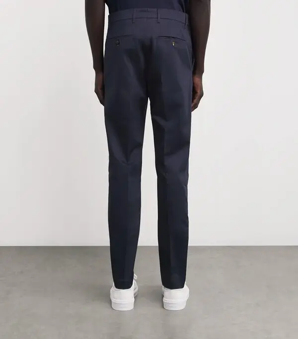 Pal Zileri Cotton Stretch Slim-fit Chinos - Navy