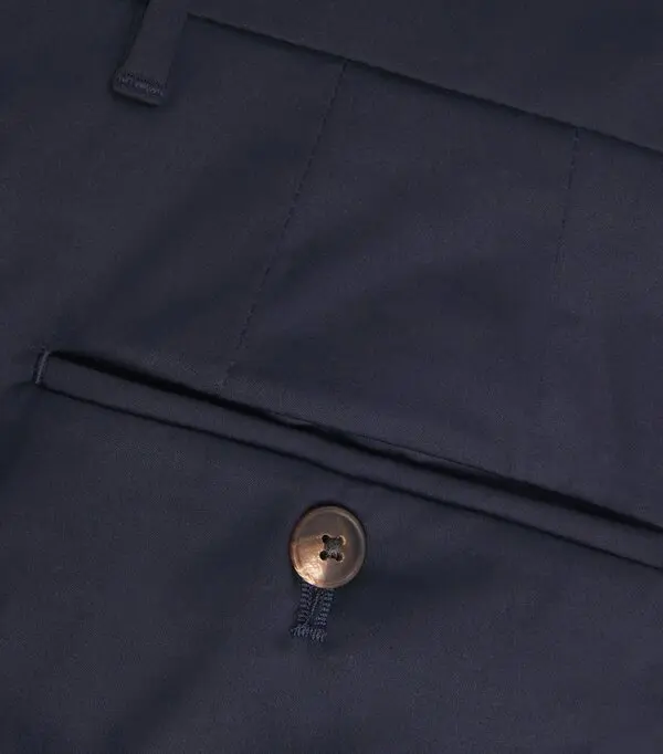 Pal Zileri Cotton Stretch Slim-fit Chinos - Navy