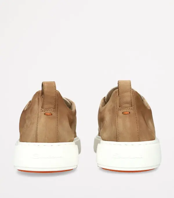 Santoni Nubuck Leather Sneakers