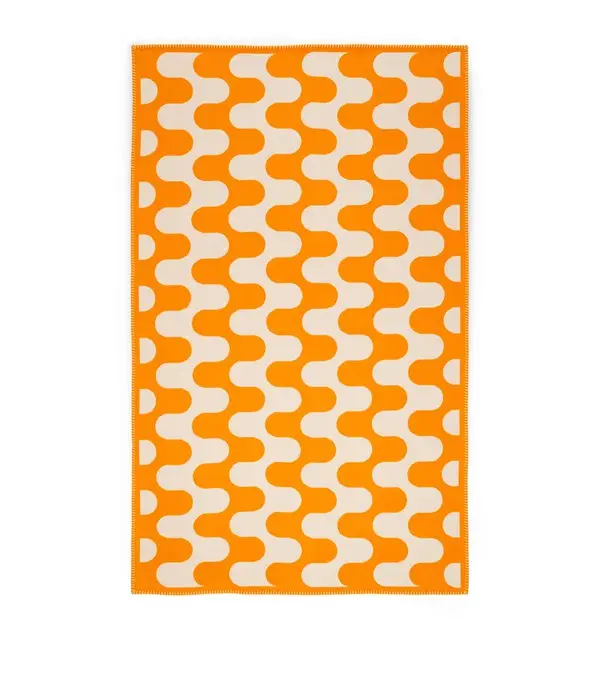 Frette Wool Modernism Throw - Orange