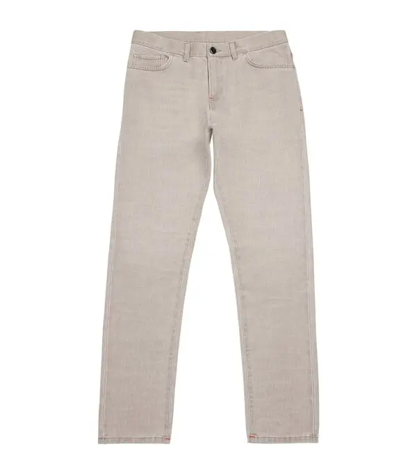 Isaia Straight-leg Jeans - Brown