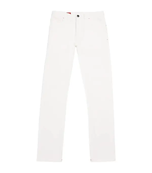 Isaia Straight-leg Jeans - White