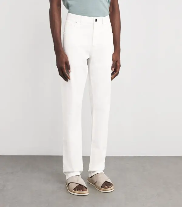 Isaia Straight-leg Jeans - White