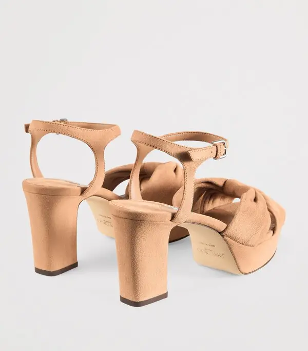 JIMMY CHOO Heloise 80 Heeled Sandals - Beige