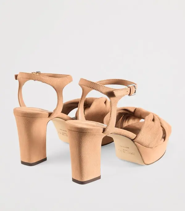 JIMMY CHOO Heloise 80 Heeled Sandals - Beige