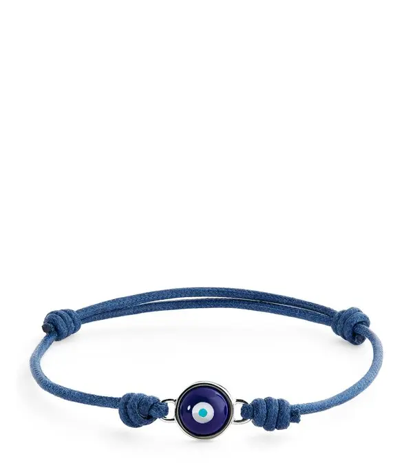 Tateossian Macrame Milos Evil Eye Bracelet - Blue