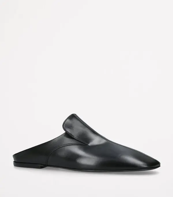 Dries Van Noten Leather Square-toe Mules