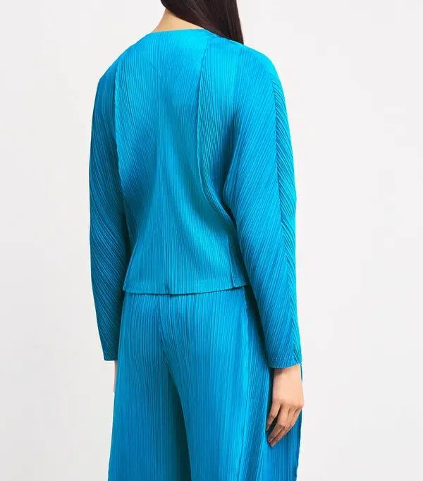 Issey Miyake Lantern Zip-up Jacket - Blue