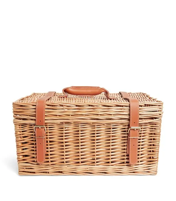 Harrods Fitted Picnic Hamper For 2 - Brown