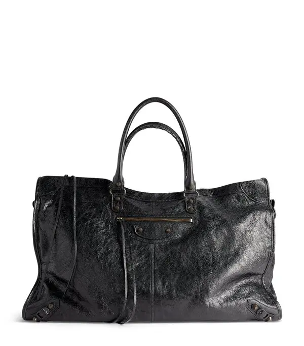 Balenciaga Leather Le City Travel Top-handle Bag - Black