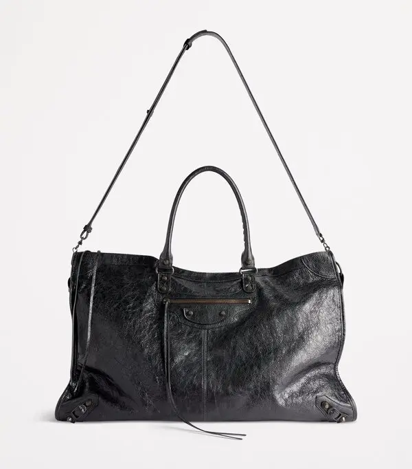 Balenciaga Leather Le City Travel Top-handle Bag - Black