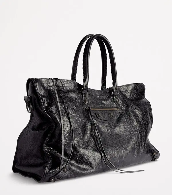 Balenciaga Leather Le City Travel Top-handle Bag - Black