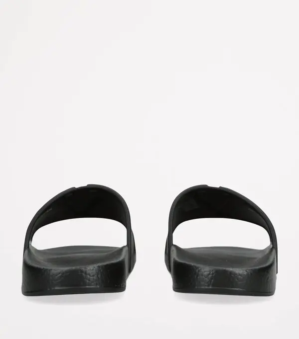 Valentino Garavani Vlogo Signature Slide Sandals - Black