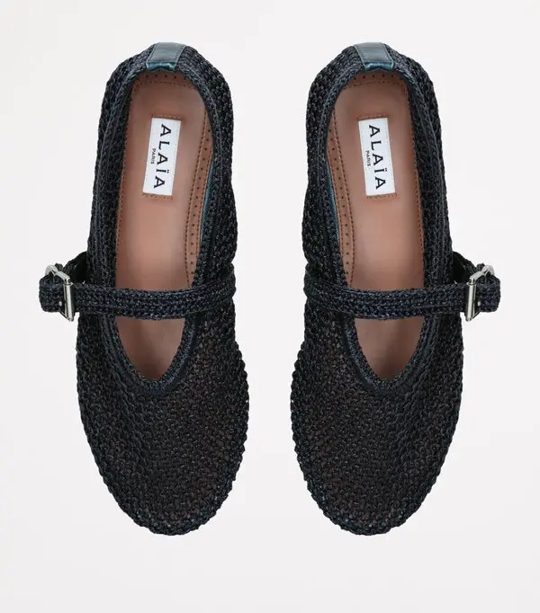 Alaïa Crochet Ballet Flats