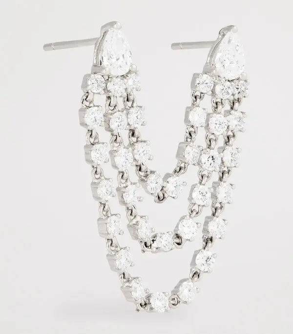 ANITA KO Gold And Diamond Bianca Double Loop Earring