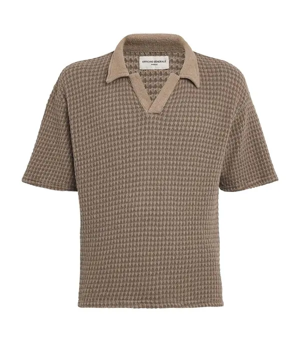 Officine Générale Crochet Polo Shirt