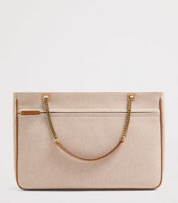 Valentino Garavani Canvas And Leather Viva Superstar Tote Bag - Neutral