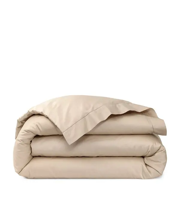 Ralph Lauren Supima Cotton Sateen Langdon Duvet Cover - Neutral