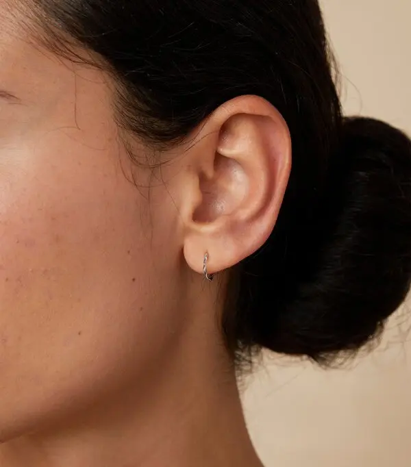 ASTRID & MIYU Twist Hoop Earrings