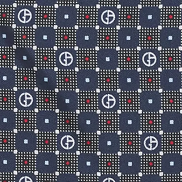 Giorgio Armani Silk Monogram Pocket Square