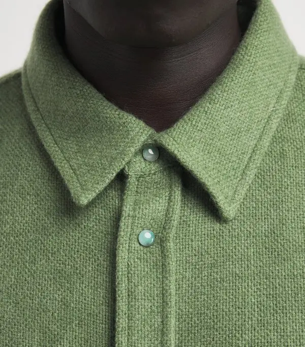 GOD'S TRUE CASHMERE Cashmere And Emerald Willow Shirt - Green