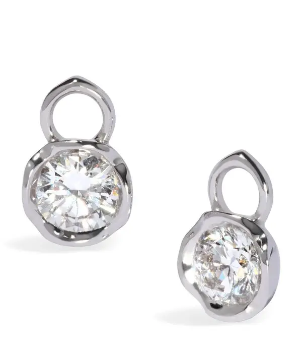 Annoushka White And Diamond Earring Drops - Silver