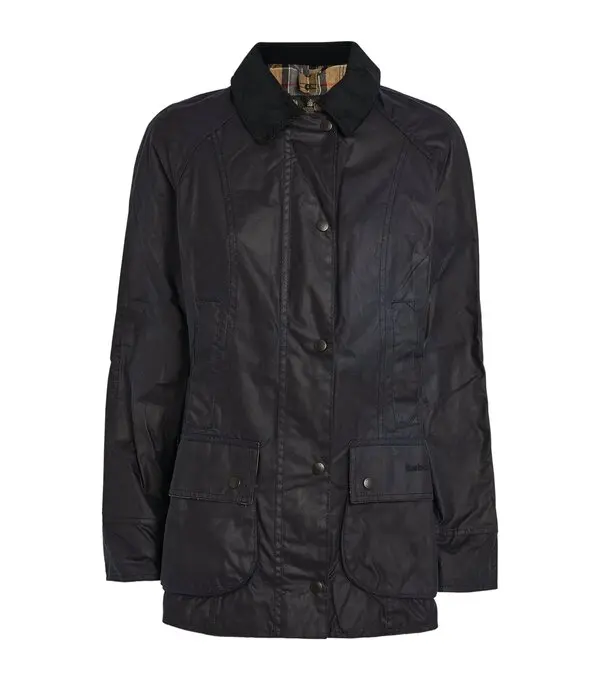 Barbour Beadnell Waxed Jacket - Navy