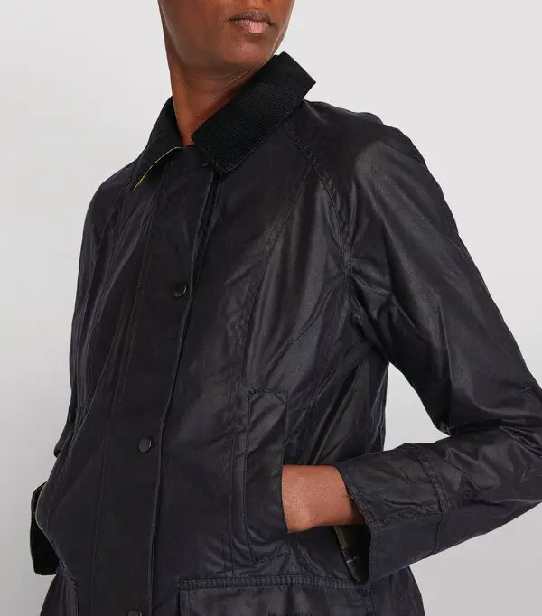 Barbour Beadnell Waxed Jacket - Navy