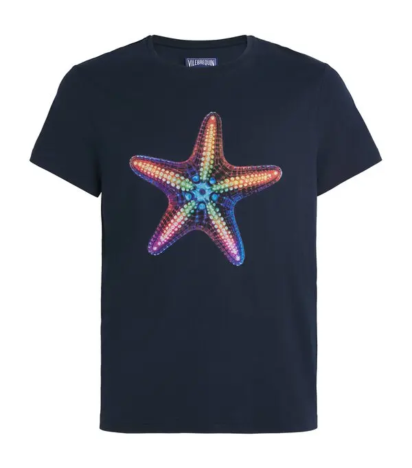 Vilebrequin Organic Cotton Thom Starfish T-shirt - Navy