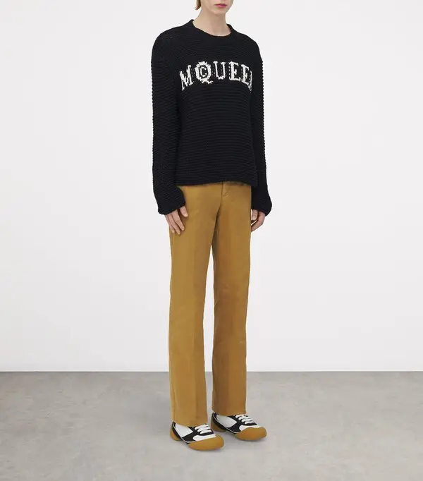 Alexander McQueen Cotton Logo Sweater