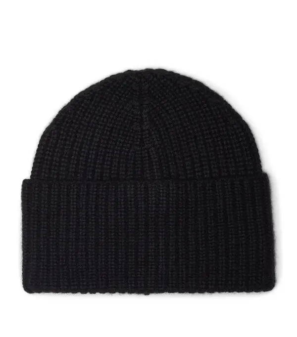 Brunello Cucinelli Cashmere Rib-knit Beanie - Black