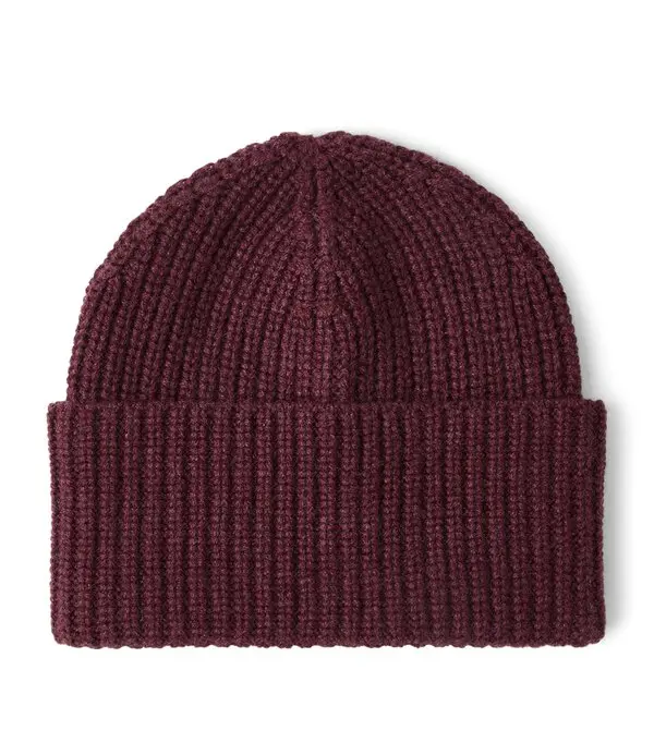 Brunello Cucinelli Cashmere Rib-knit Beanie - Purple