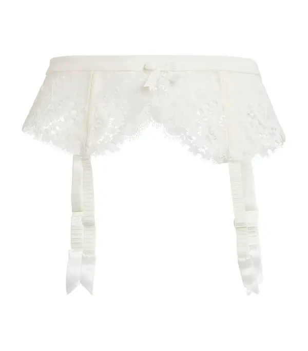 Simone Perele Wish Lace Garter Belt - Ivory