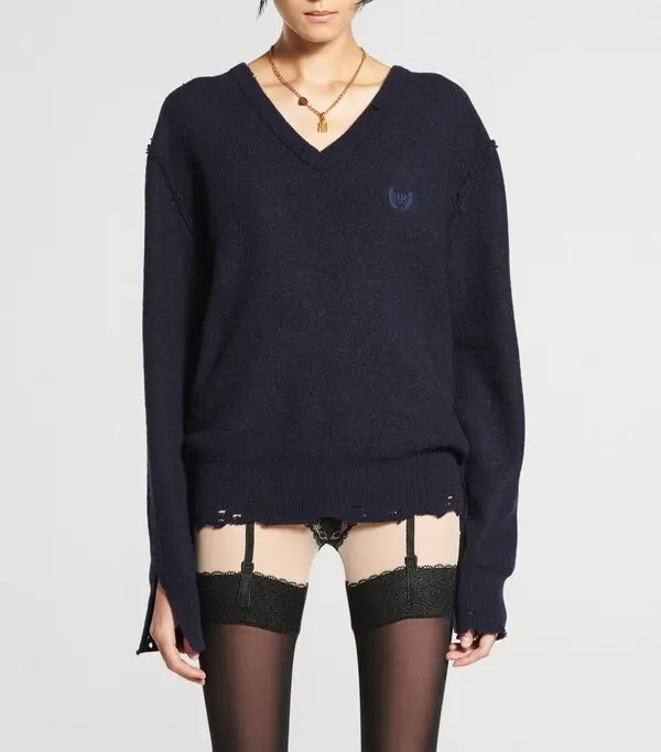 Balenciaga Cashmere-wool Inside Out Sweater