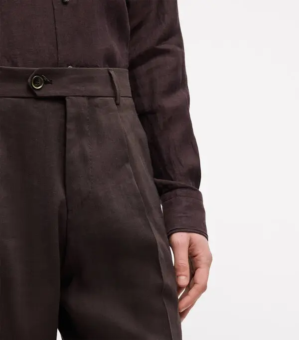 BOSS Linen-wool Tailored Trousers