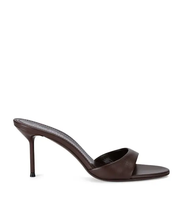 Paris Texas Nappa Leather Lidia Mules 70 - Brown
