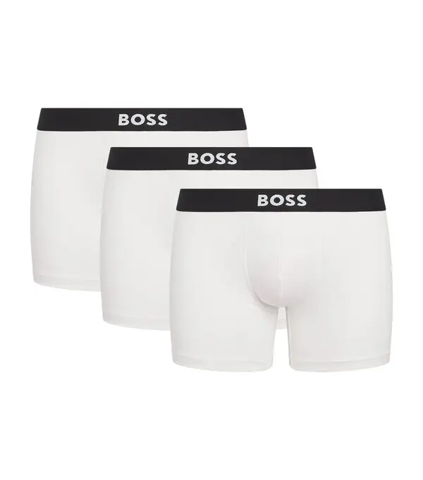 BOSS Stretch-cotton Boxer Briefs - White