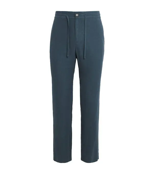 Vince Hemp Drawstring Trousers - Blue
